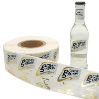 China Waterproof Round wine bottle  Labels Sticker  food and beverage labels for sale