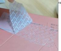 China Transparent Anti-Counterfeiting Tamper-Evident Heat-Resistant Adhesive Label Sticker for Secure Packaging for sale
