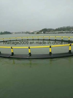 China HDPE Fish Farming Net Sea Cage 30m-200m Circumference Anti-Typhoon 12 Grade for Commercial Aquaculture for sale