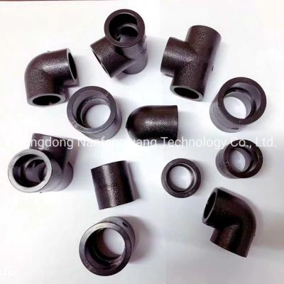 China HDPE Pipe Fittings Fusion 90° Elbow 32mm-630mm PE100 Material for Water Supply with 50 Year Lifespan for sale