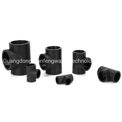 China HDPE PE100 Pipe Fittings 32mm-630mm for Bathroom Plumbing with Custom Sizing Options for sale