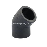 China Sch40 HDPE Pipe Fittings PE100 Material 32mm-630mm Size Range with Cutting Service for Water Supply Systems for sale