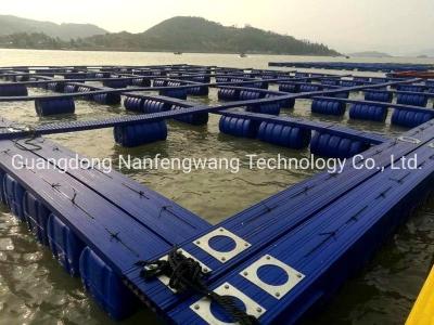 China HDPE Pontoon Fish Cage Floating System for Deep Sea Aquaculture - 50m Depth Capacity, 15+ Year Lifespan for sale