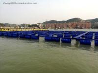 China HDPE Square Pontoon Floating Fish Cage 10m-60m Diameter for Aquaculture Farming with 15+ Year Lifespan for sale