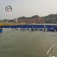 China HDPE Aquaculture Pontoon Buoy Fish Cage Diameter 10m 60m for Offshore Farming for sale
