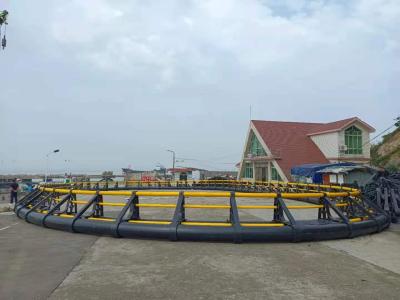 China Round HDPE Aquaculture Fish Cage 15 Year Lifespan Anti Wave 12 Grade for sale
