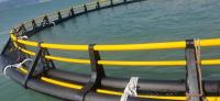 China Round HDPE Aquaculture Fish Cage 15 Year Lifespan Anti Wave 12 Grade for sale