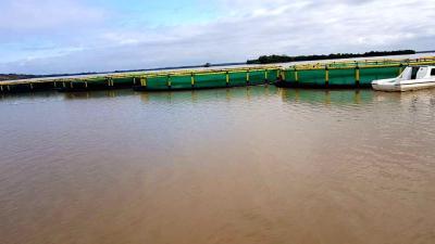 China HDPE Circular Fish Cage for Freshwater Lake Pond Aquaculture 15 Year Lifespan for sale