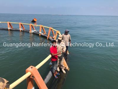 China Deep Sea Aquaculture HDPE Floating Fish Farming Cage 10m 60m Diameter Anti Wave for sale