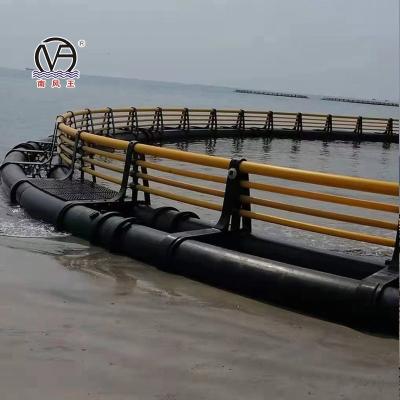 China Deep Sea Aquaculture HDPE Super Strong Fish Cage 10m 60m Diameter ISO9001 for sale