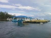 China HDPE Plastic Fishery Fish Cage Floating Design 15 Year Lifespan 12 Grade Typhoon Resistance for sale