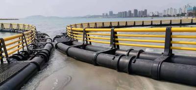 China HDPE Floating Fish Farming Cage 315mm Pipe for Tilapia Breeding 10m to 60m Diameter for sale