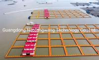 China HDPE Floating Leisure Cage Platform with Walkway 160m Circumference for Lake Aquaculture for sale