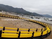 China HDPE Leisure Fish Farm Aquaculture Anti-Wave Floating Circular Square Deep Sea Cage 160m for sale