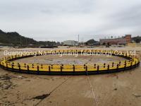 China HDPE Leisure Fish Farm Aquaculture Anti-Wave Floating Circular Square Deep Sea Cage 160m for sale