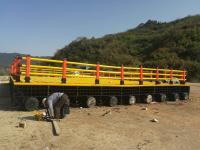 China HDPE Square Leisure Fishing Cage 10m x 60m for Aquaculture Fish Farming with Anti-Wave Platform for sale