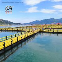 China HDPE Deep Sea Aquaculture Fish Net Cage 160m Circumference Anti Wave 12 Grade for sale