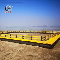 China HDPE Deep Sea Aquaculture Fish Net Cage 160m Circumference Anti Wave 12 Grade for sale