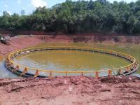 China Extra Strong HDPE Anti-Wave Deep Water Fish Cage 80m-300m Circumference Offshore Mariculture for sale