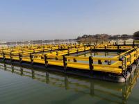 China HDPE Custom Combined Square Fish Cage 200mm 315mm 400mm Main Floating Pipe for Offshore Aquaculture for sale