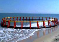 China Integrated Injection Molding HDPE Fish Cage Offshore Mariculture 80m-300m Circumference for sale