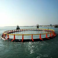 China HDPE Fish Cage Floating Platform Integrated Molding Seamless Frame 80m-300m Circumference Anti Aging Impact Resistant for sale