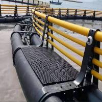 China HDPE Freshwater Fish Cage Floating Platform Seamless Frame 80m-300m Circumference Anti Aging Corrosion Resistant for sale