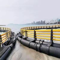 China HDPE Circular Fish Cage Floating Platform 80m-300m Circumference for Offshore Aquaculture for sale