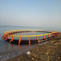 China HDPE Round Fish Cage Floating Frame 80m-300m Circumference UV Corrosion Wave Resistant for Lake Pond Farming for sale