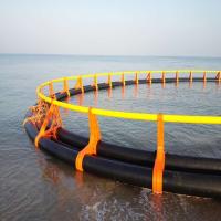China HDPE Round Fish Cage Floating Frame 80m-300m Circumference UV Corrosion Wave Resistant for Lake Pond Farming for sale