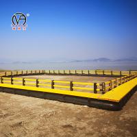 China HDPE Floating Leisure Fish Cage 80m-300m Circumference for Family Fishing and Sightseeing Platform for sale
