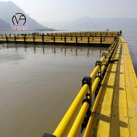 China HDPE Floating Leisure Fish Cage 80m-300m Circumference for Family Fishing and Sightseeing Platform for sale