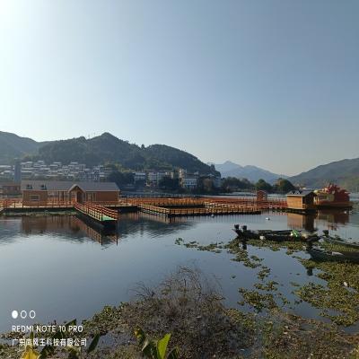 China Assembled Floating Water Platform HDPE Custom Water Activity Deck 80m-300m Circumference for sale