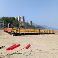 China Assembled Floating Water Platform HDPE Custom Water Activity Deck 80m-300m Circumference for sale