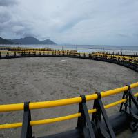 China HDPE Circular Floating Fish Cage 80m-300m Circumference Deep Water Aquaculture Equipment for sale