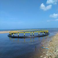 China HDPE Round Anti-wave Floating Net Cage 80m-300m Circumference for Offshore Aquaculture for sale