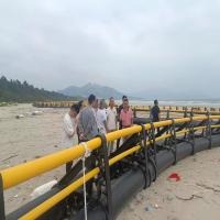 China HDPE Round Fish Cage 80m-200m Circumference Anti-Slip Walkway for Aquaculture for sale