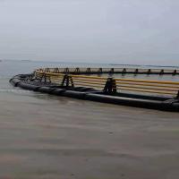 China 90m Circumference Deep Sea HDPE Circular Aquaculture Cage 350mm Pipe for sale