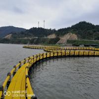 China Anti-Corrosion HDPE Deep-Water Circular Fish Cage 80m-300m Circumference for 45-60m Seabed for sale