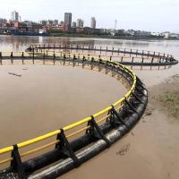 China HDPE Round Floating Fish Cage 80m-300m Circumference for Tilapia Pangasius Lake Aquaculture for sale
