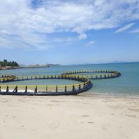 China HDPE Round Floating Fish Cage 80m-300m Circumference for Tilapia Pangasius Lake Aquaculture for sale