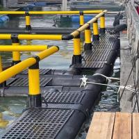 China HDPE Square Fish Cage 200mm Main Pipe 182sqm Anti-Wave Aquaculture Cage for Lake Farming for sale