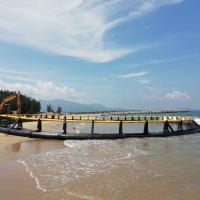 China Dia.20m HDPE Fish Cage PE100 Pipe Anti-Wave 6m Typhoon Resistant Lake Aquaculture for sale