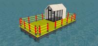 China Anti-Wave HDPE Fish Cage 200mm Float Pipe 6m Wave Height Square Aquaculture Cage for sale