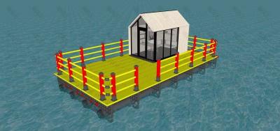 China Anti-Wave HDPE Fish Cage 200mm Float Pipe 6m Wave Height Square Aquaculture Cage for sale