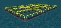 China Anti-Wave HDPE Fish Cage 200mm Float Pipe 6m Wave Height Square Aquaculture Cage for sale