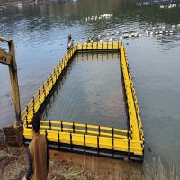 China HDPE Square Floating Fish Cage 4m x 4m for High-Density Freshwater Aquaculture in Reservoirs for sale
