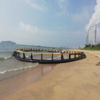 China Large Perimeter Anti-Wave Circular Deep-Sea Cage, Special Equipment for Open-Sea Commercial Aquaculture for sale
