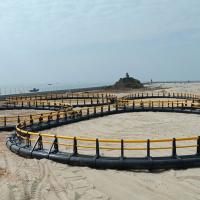 China 90m Circumference HDPE Circular Offshore Fish Cage For Grouper for sale