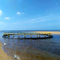 China High Water‑Exchange Circular HDPE Deep‑Water Fish Cage for sale